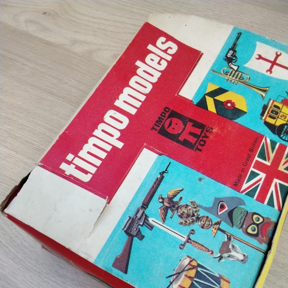 Vintage Rare TIMPO TOYS trade box shop counter display plastic sentry ...