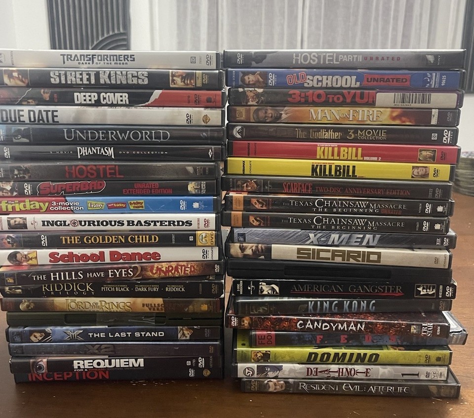 Lot Of 250-300 DVDs & Blu-Rays, Complete Seasons And Sealed Cases Of ...