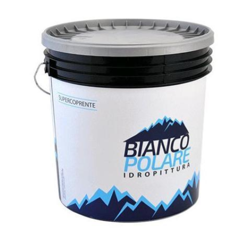 Bianco Polare idropittura tempera traspirante 14 lt pittura bianca per ...
