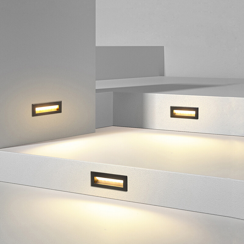 6W SMD LED Outdoor/Indoor Foot Lamp Fixture Steps Corner Wall Light ...