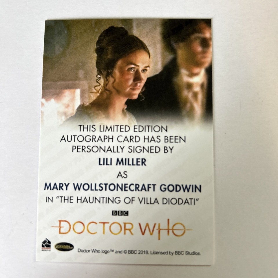 2018 Rittenhouse Doctor Who Lili Miller As Mary Wollstonecraft Godwin ...