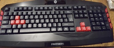 Cyberpowerpc Multimedia Gaming Keyboard Black Very Good | eBay