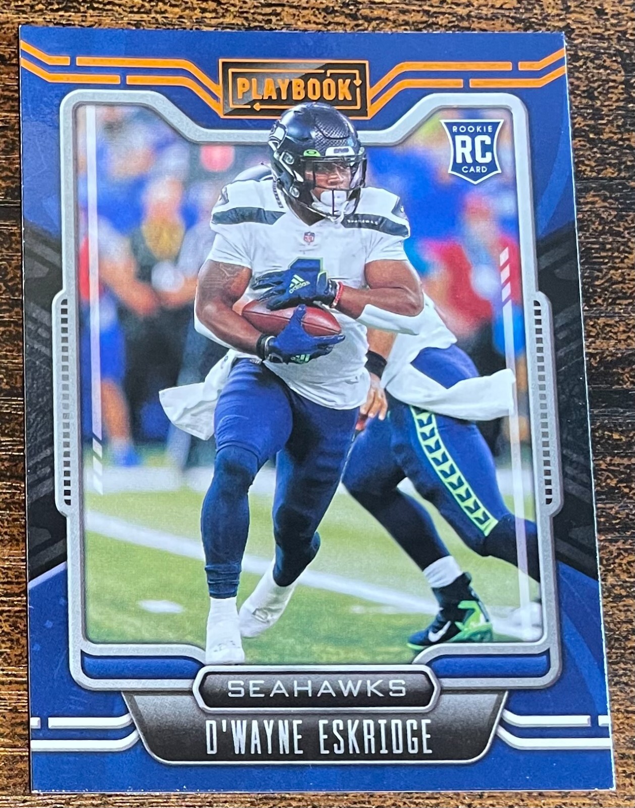 2021 D'Wayne Eskridge Panini Playbook Orange Parallel Rookie 118 ...