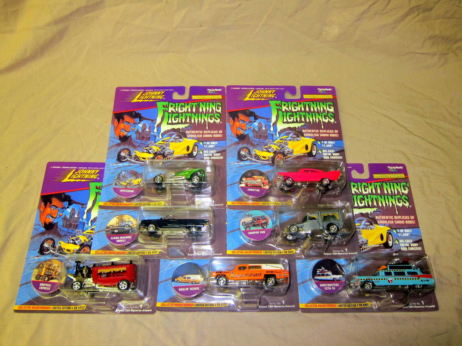 Johnny Lightning 1996-97 Fright'ning Lightnings Complete Set Series No ...
