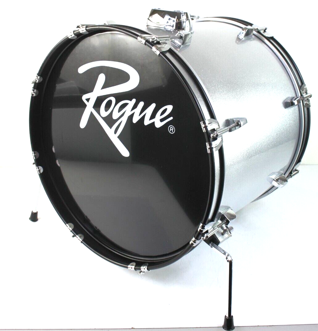 Rogue Junior Kicker 18 x 14 Bass Kick Drum - Metallic Silver #R0782 | eBay