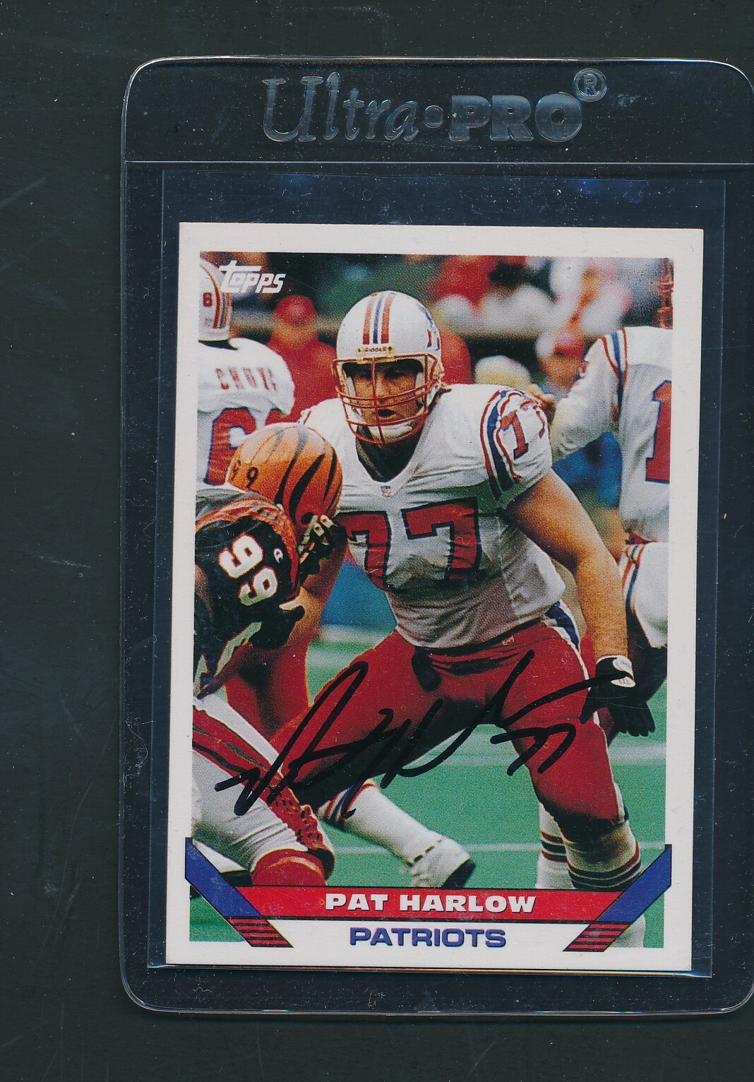 1993 Topps #45 Pat Harlow Patriots Signed Auto *B9462 | eBay