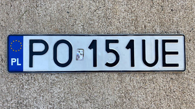 Poznań #PO151UE LICENSE PLATE Genuine POLAND EUROBAND MINT | eBay