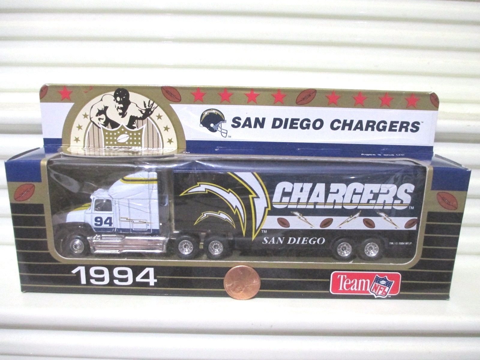 1994 Matchbox NFL Trucks Steelers Packers Dallas Denver Saints Bears ...