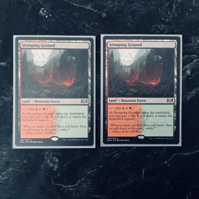 Stomping Ground- Qty 2 MtG Magic the Gathering Card Set - Mint/NM ...