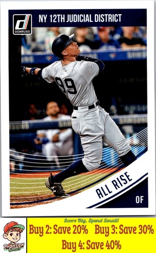 Aaron Judge 2018 Donruss #148c All Rise New York Yankees 008779 | eBay