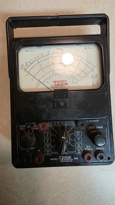 EICO Model 555 Analog Volt Ohm Multimeter (VOM) AC DC Ohm Meter-Vintage ...