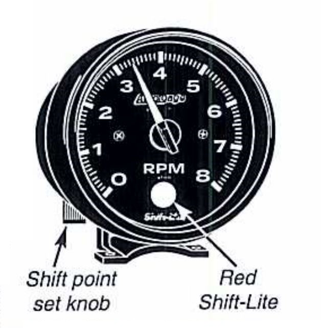 AUTO METER 2300 Autogage Tachometer,3.750 in., Black dial/Black bezel | eBay