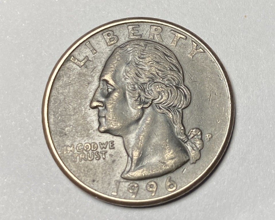 1996 D Over P Mint Mark Error Deep Cameo Washington Quarter Beautiful ...