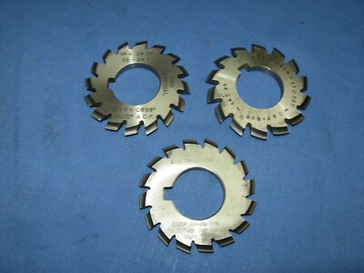 3 x Involute gear cutters 1 NO 4- 24DP .1 NO 6 -24 DP, 1 NO 6 - 26 DP ...