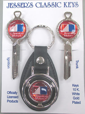 AMC Red American Motors Corp. B-1 Deluxe Classic Key Set 1968 1969 | eBay