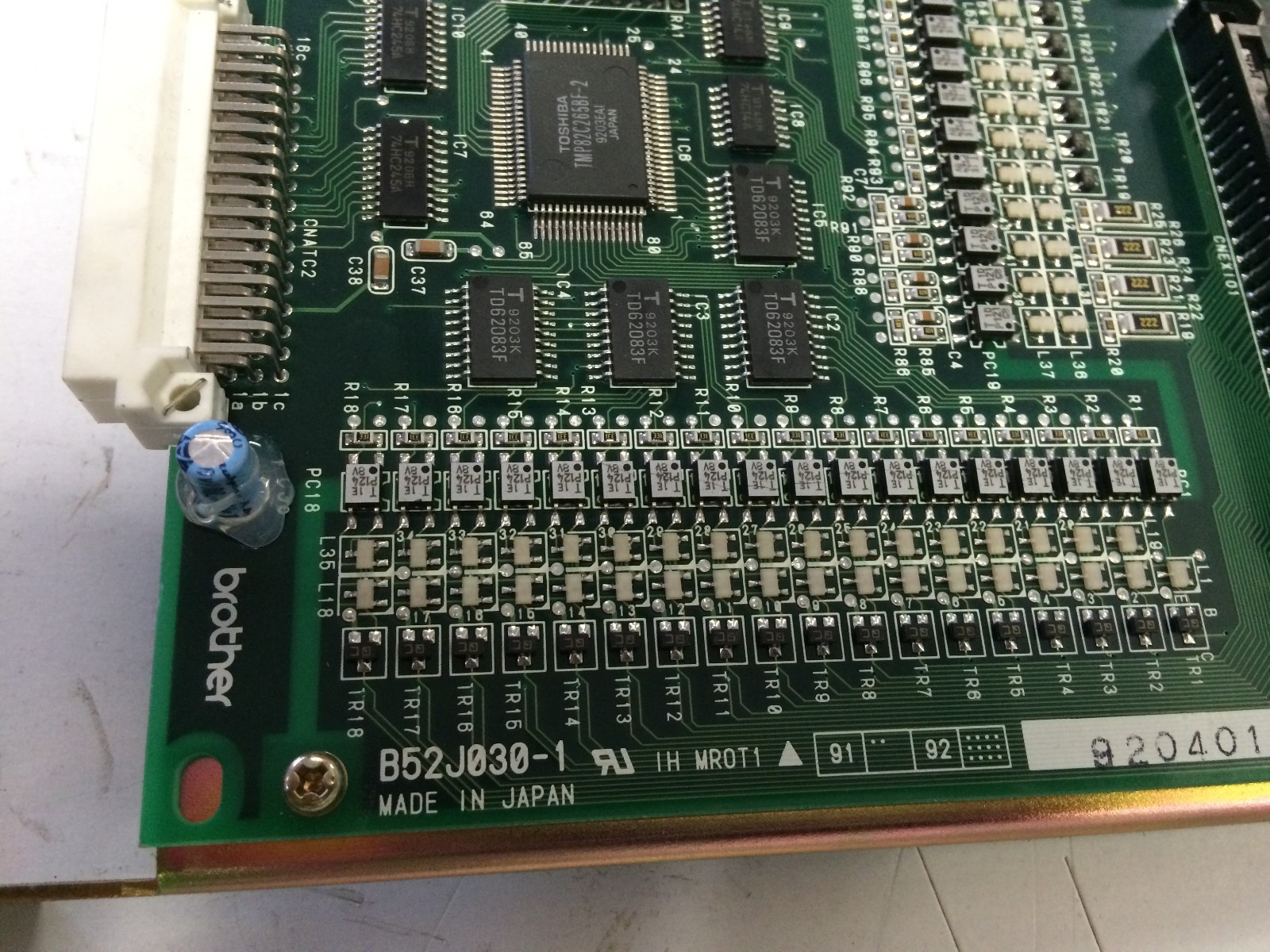 BROTHER B52J030-1 SYNCHRONIZER PCB CIRCUIT BOARD FOR TC-227 TAPPING MAC ...