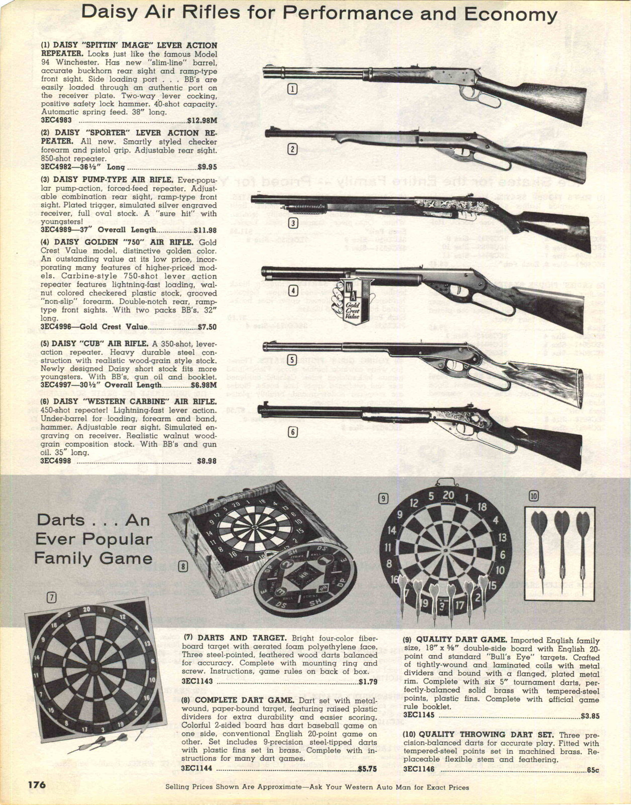 1963 ADVERT 2 PG Daisy Air Rifle BB Gun Spittin Image Pump Type Crosman ...
