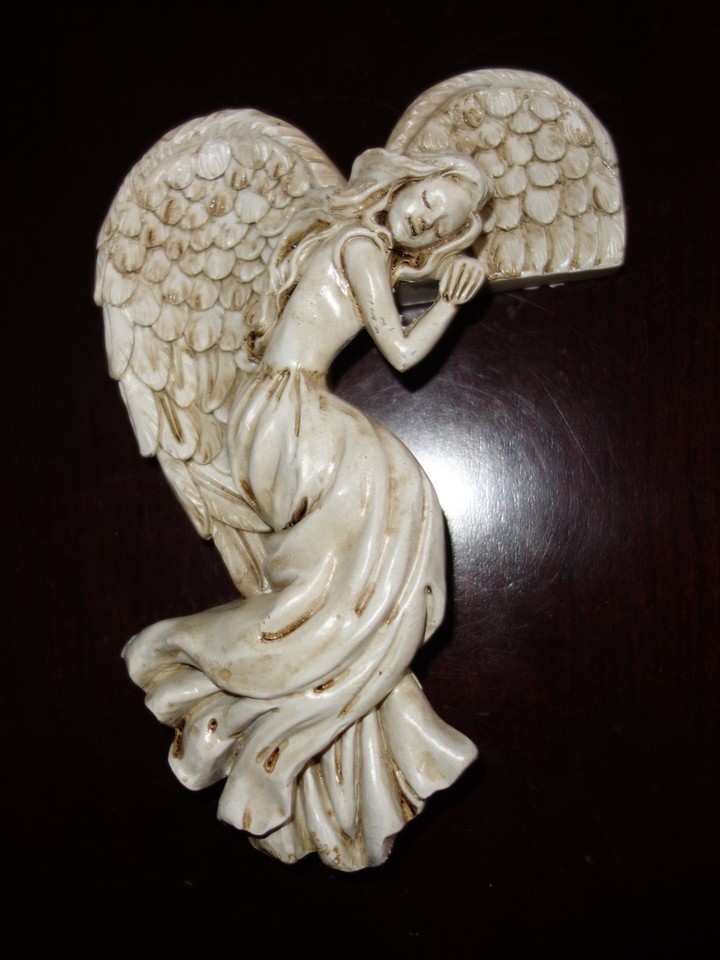 Sleeping Angel-Door Frame Over The Door Figurine Statue-Off White 6" x ...