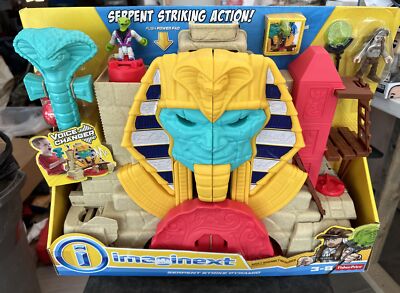 NEW Fisher-Price Imaginext Serpent Strike Pyramid Playset Egypt Light ...