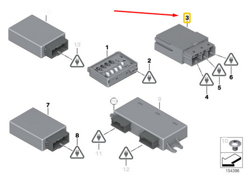 NEW BMW 1 E81 SEAT MODULE 61359264974 9264974 OEM | eBay