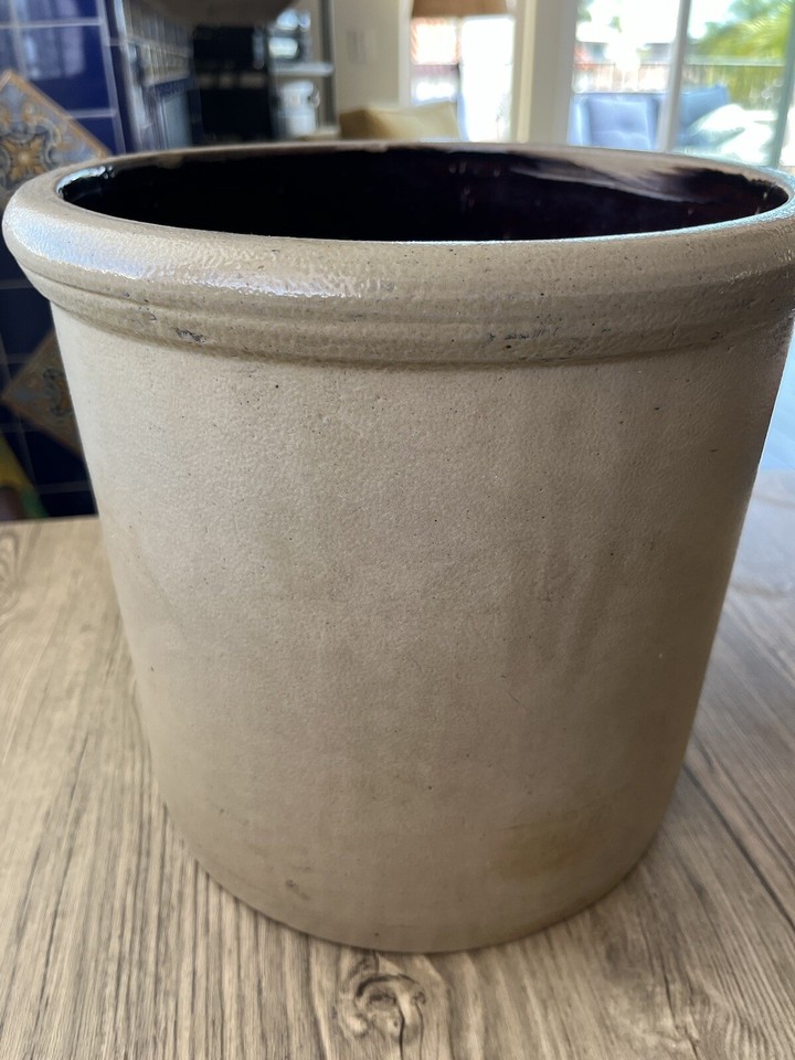 Antique Red Wing Stoneware Pottery Crock Salt Glaze Double P Bee Sting ...
