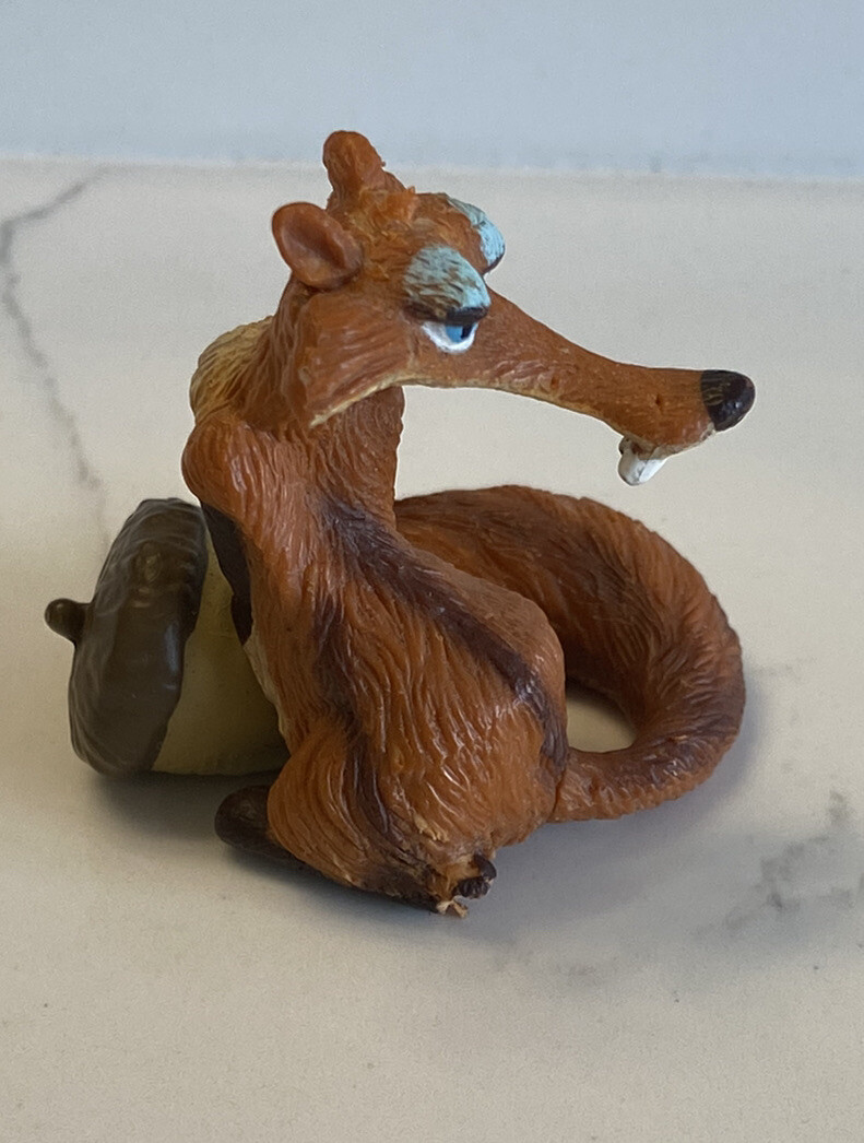 Ice Age 3 Action Figure Scratte Brown Squirrel 2" PVC 2009 Scrats ...