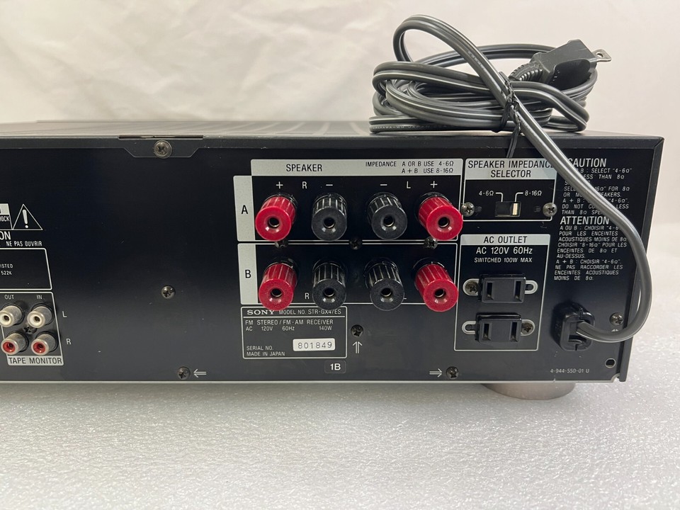 EXCELLENT Sony STR-GX47ES Receiver HiFi Phono Stereo Audiophile Vintage ...