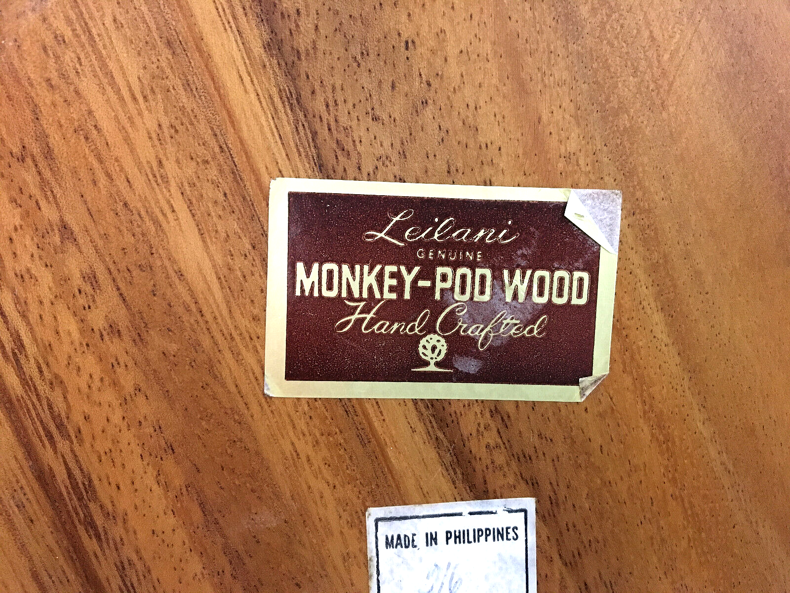 Leilani Genuine Monkey Pod Wood Bowl Scalloped Edge Hand Crafted ...