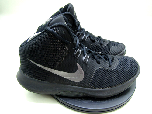 Nike Air Precision Athletic Basketball Shoes Mens 8 Black 898452-001 ...