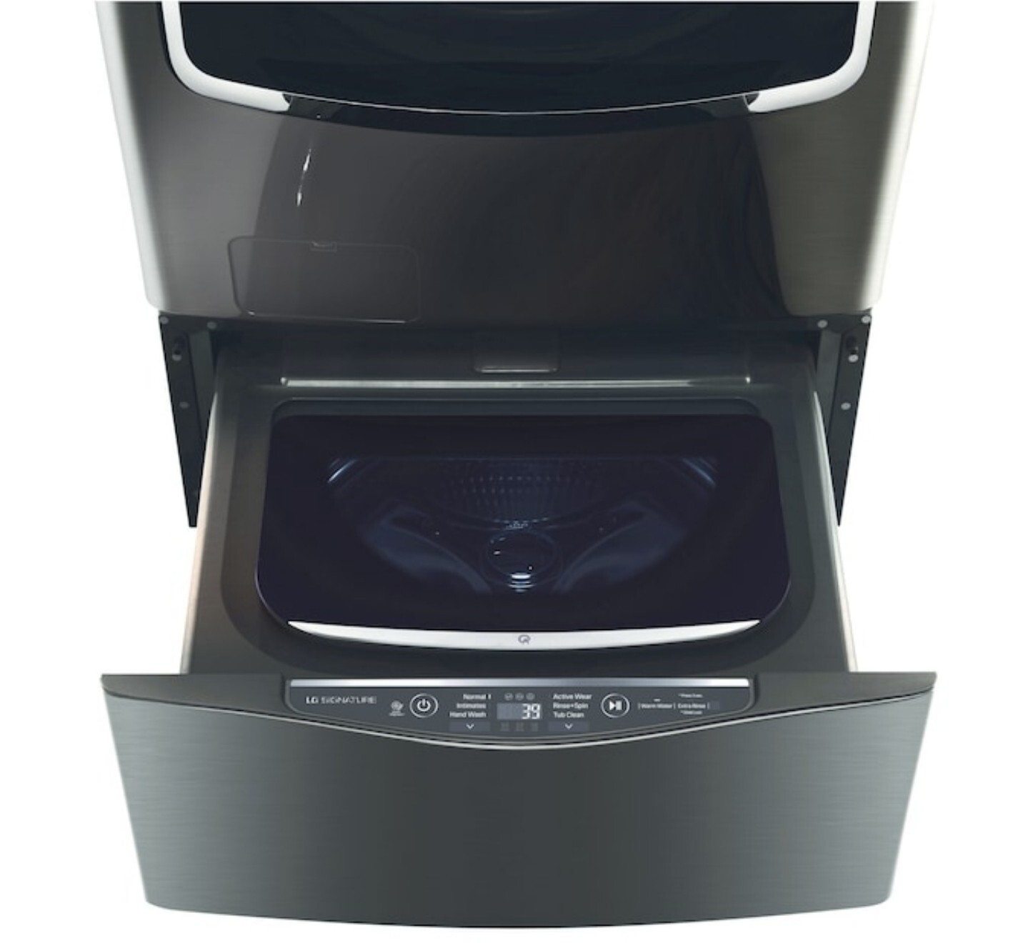LG SIGNATURE WD205CK SideKick 1.0 cu. ft. Pedestal Washer - Black ...
