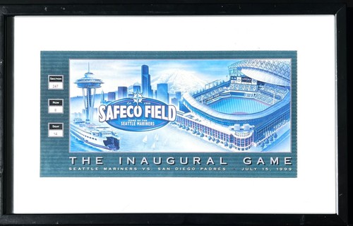 Seattle Mariners Safeco Field Inaugural Oversized Ticket Stub 7/15/99 ...