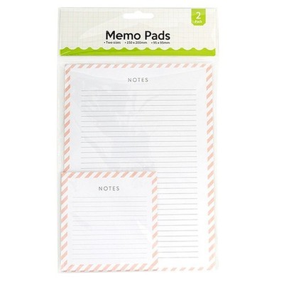 2 Packs Writing Pad 150x200mm 95x95mm Paper Office Study Note Book Memo ...