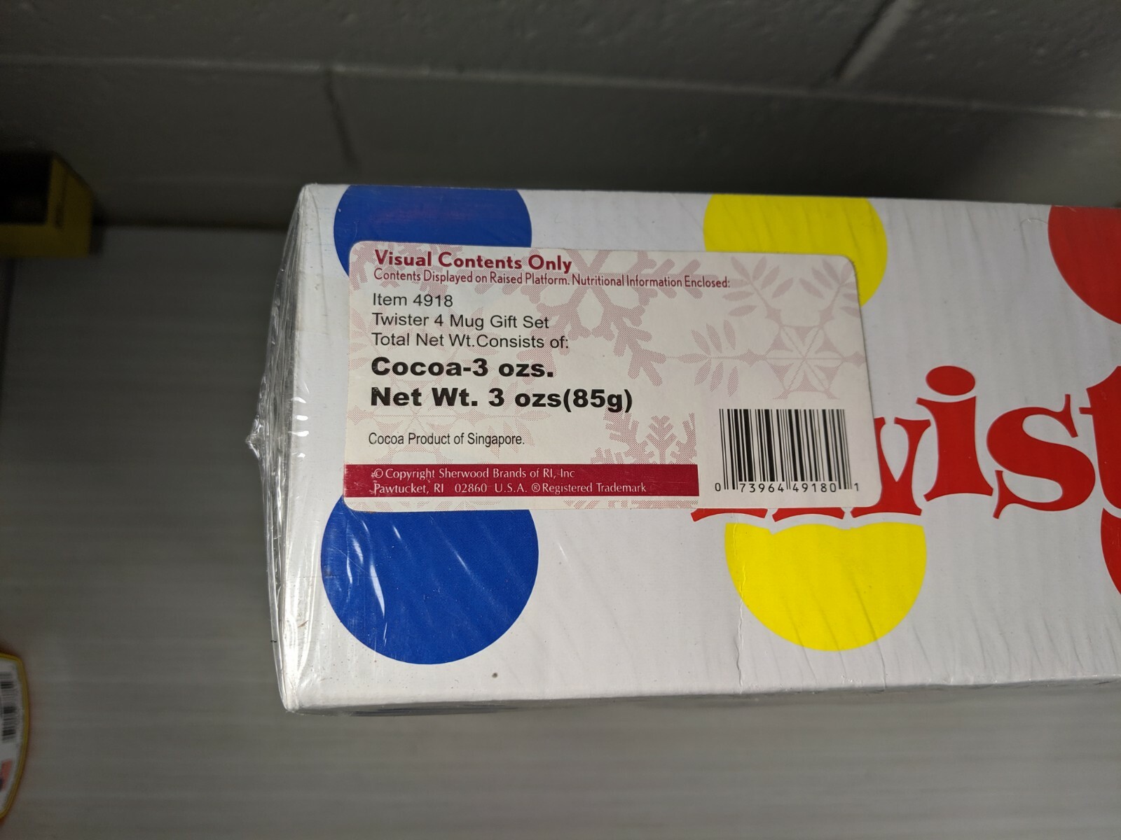 TWISTER Coffee Mugs Hot Cocoa Cups Vintage 2002 Retro Game Ceramic Set ...