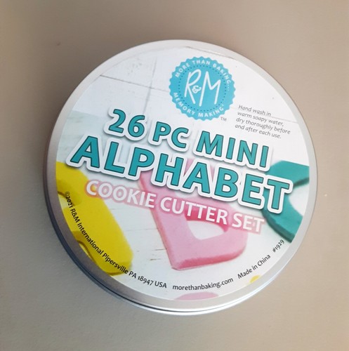 Alphabet Cookie Cutter Set 26 PC Family Fun R & M Aluminum | eBay