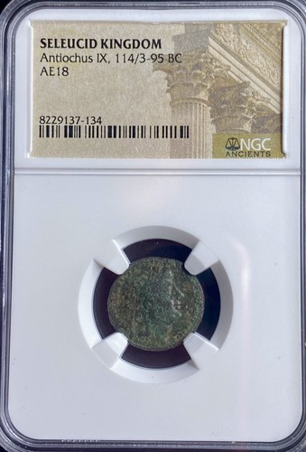 114BC-95BC Ancient Greek Seleucid Kingdom NGC Certified Coin Antiochus ...