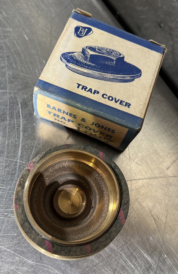 Barnes & Jones Boiler Steam Trap Cover No. 1927 Brass Nos Surplus | eBay