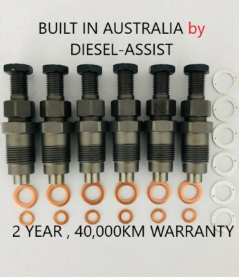 DIESEL FUEL INJECTOR SET for NISSAN PATROL GQ GU TD42 BRAND NEW.2 year ...