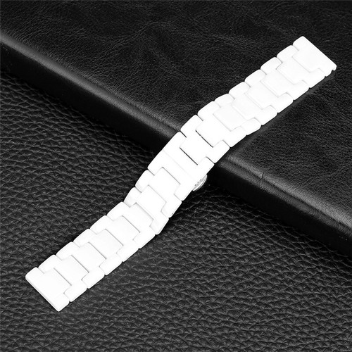 18mm 20mm 22mm Black White Ceramic Watch Strap Bracelet Universal Watch ...