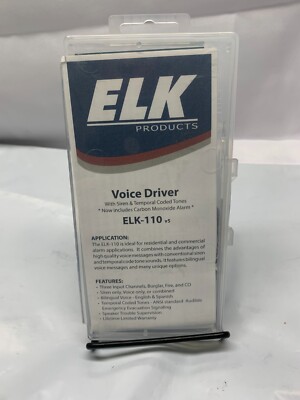 Elk Voice Driver with Siren & Temporal Coded Tones Module (ELK-110)*New ...