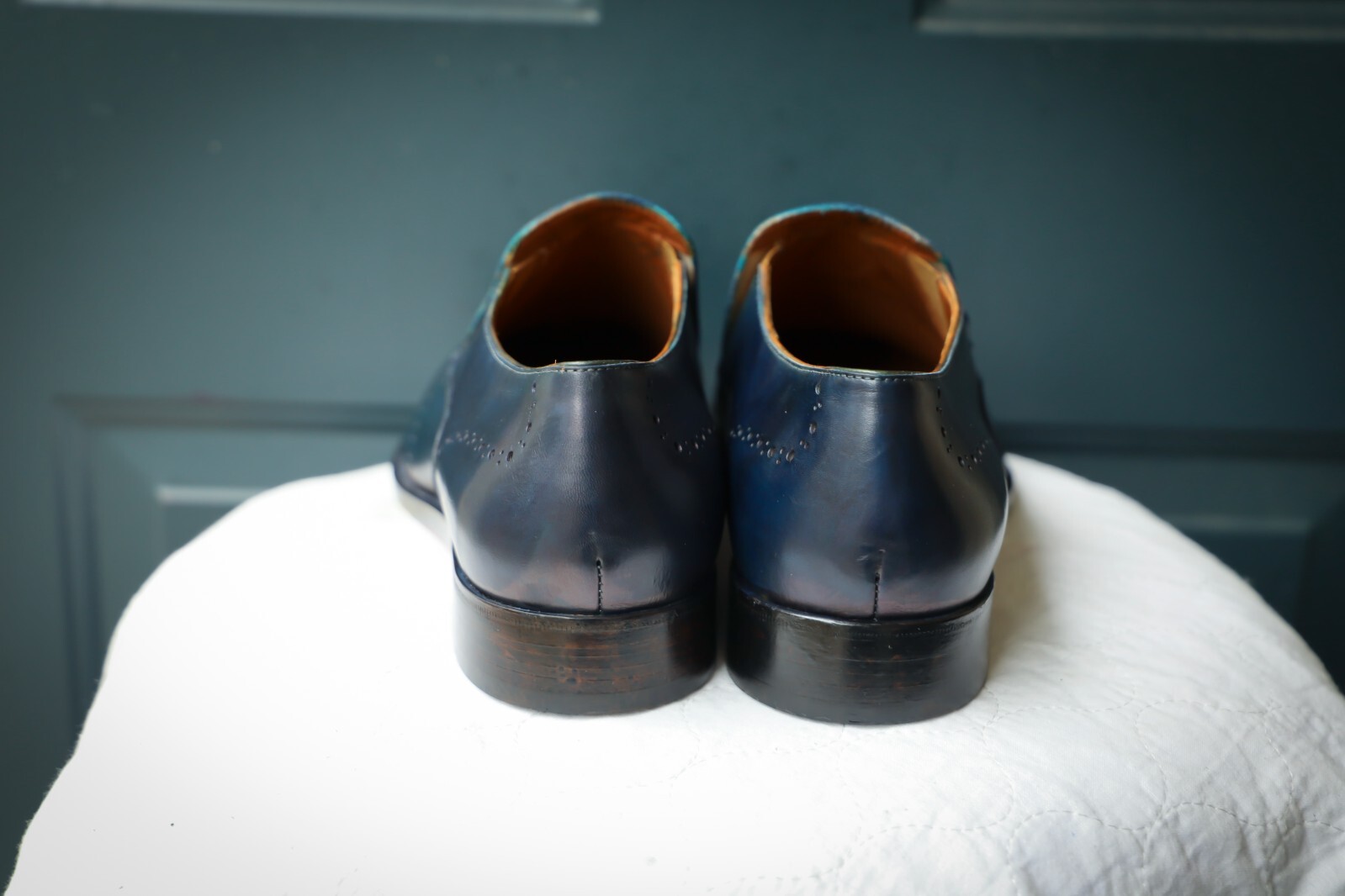 Allen Edmonds 11.5 D US Lucca Blue Mens Slip-on Dress Shoes | eBay