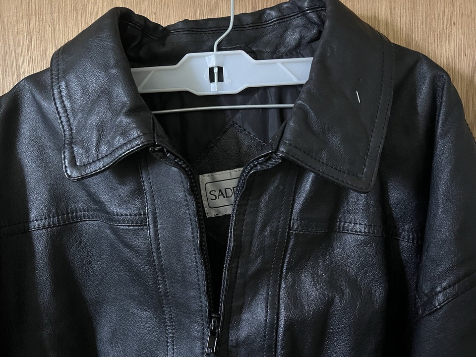 Saddlery Leather Jacket . Size XL. Shell: Genuine Leather. | eBay