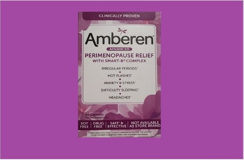 Amberen Advanced Perimenopause Relief Supplement 60 capsules Exp 7/2024 ...