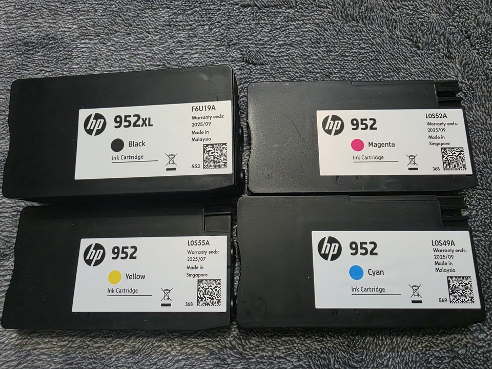 Genuine Ink Cartridge Hp 952 Officejet Pro 8710 8715 8716 8720 8725 ...