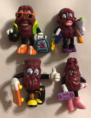 ***RARE*** 90's FAMILY-1991 COMPLETE "CALIFORNIA RAISINS" 4 - FIGURE ...