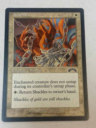 Shackles - Magic the Gathering MTG Exodus Single Card | eBay