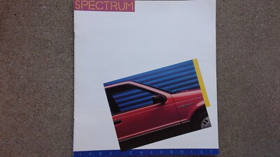 1986 Chevrolet Spectrum Dealer Sales Brochures NOS | eBay