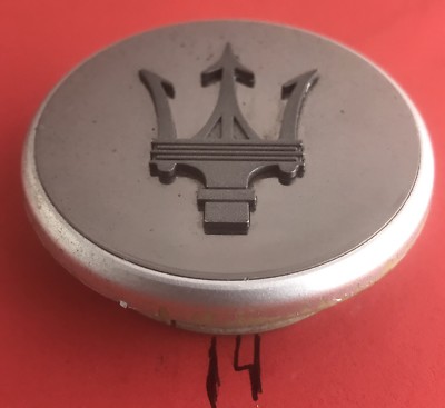 (1) MASERATI CUSTOM WHEELS POLISHED / Silver CENTER CAP HUBCAP 2"1/8 | eBay