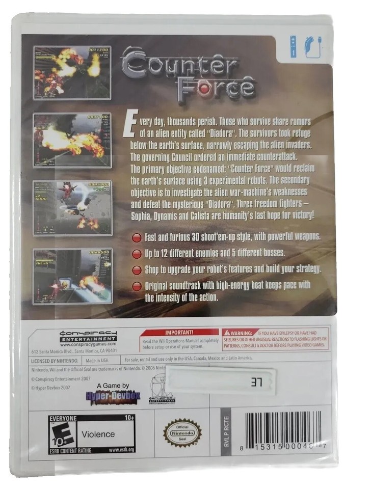 Counter Force (Nintendo Wii, 2007 NEW) 815315000467| eBay