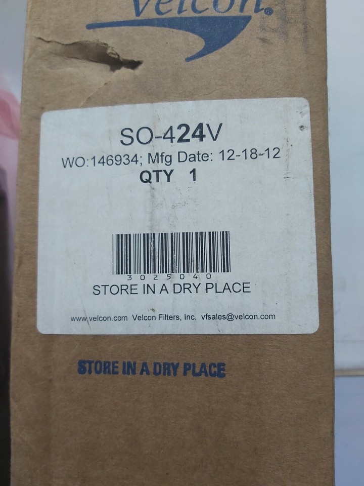 VELCON SO-424V Fluid Filter Element Separator 146934 | eBay