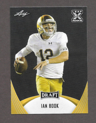 2021 Leaf Draft Gold #07 Ian Book RC - Notre Dame Fighting Irish | eBay